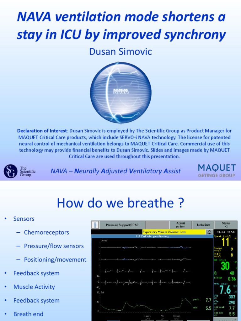 NAVA Ventilation Mode Shortens A Stay in ICU by Improved Synchrony ...