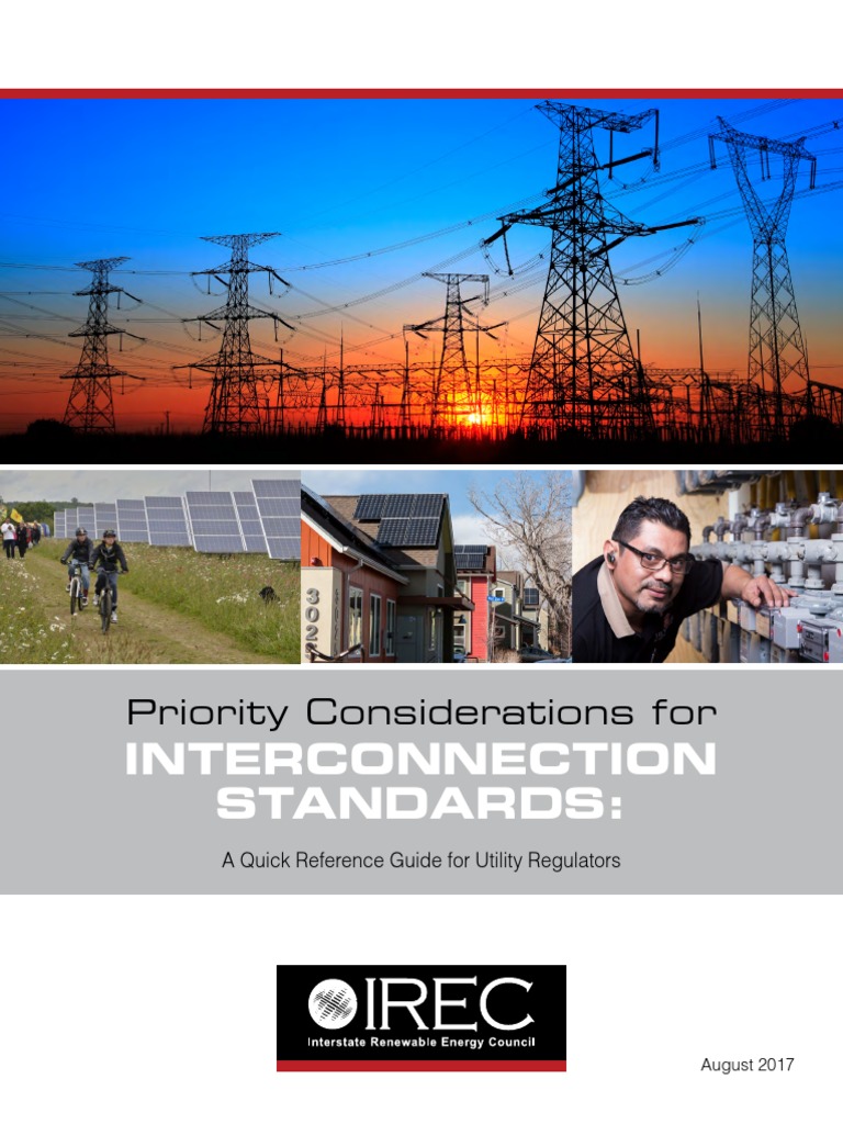 IREC Priority Considerations For Interconnection Standards 2017 | PDF | Electrical Grid ...