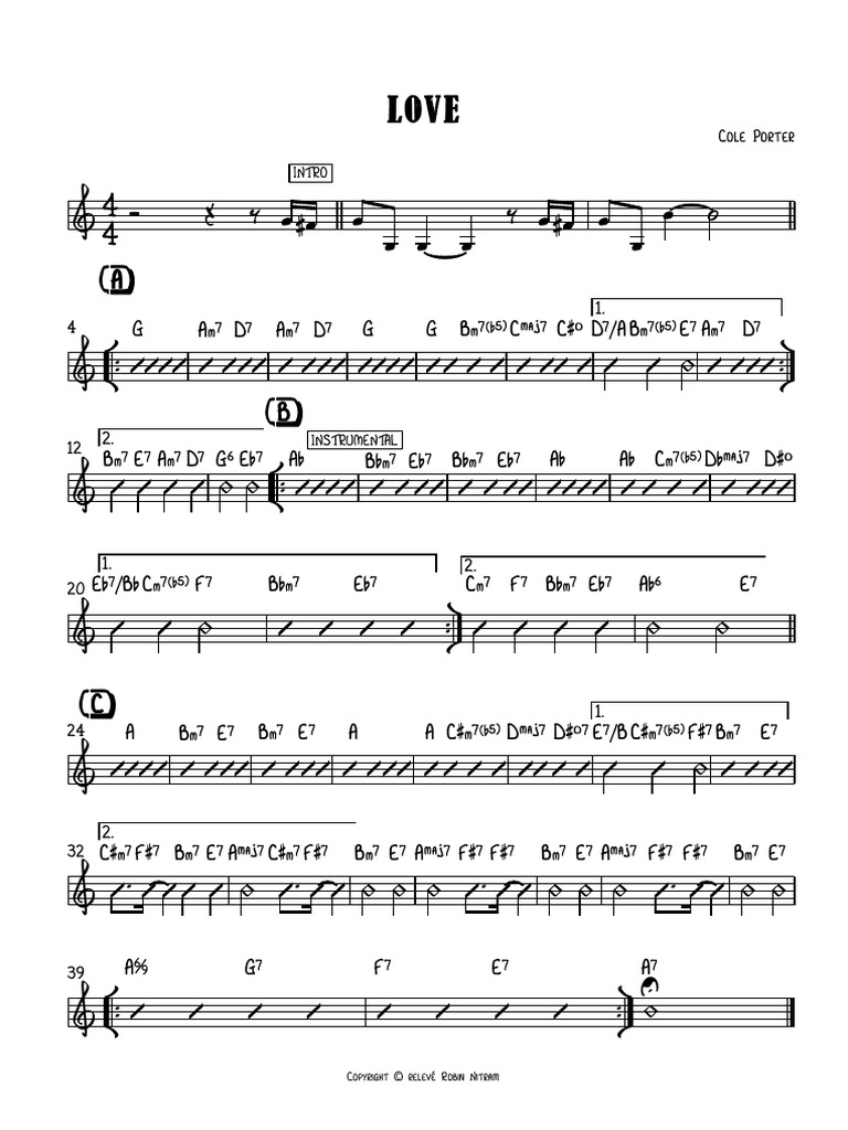 L.O.V.E - Nat King Cole | PDF