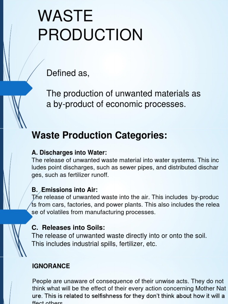 Understanding Waste Production Effects | PDF | Waste | Greenhouse Gas
