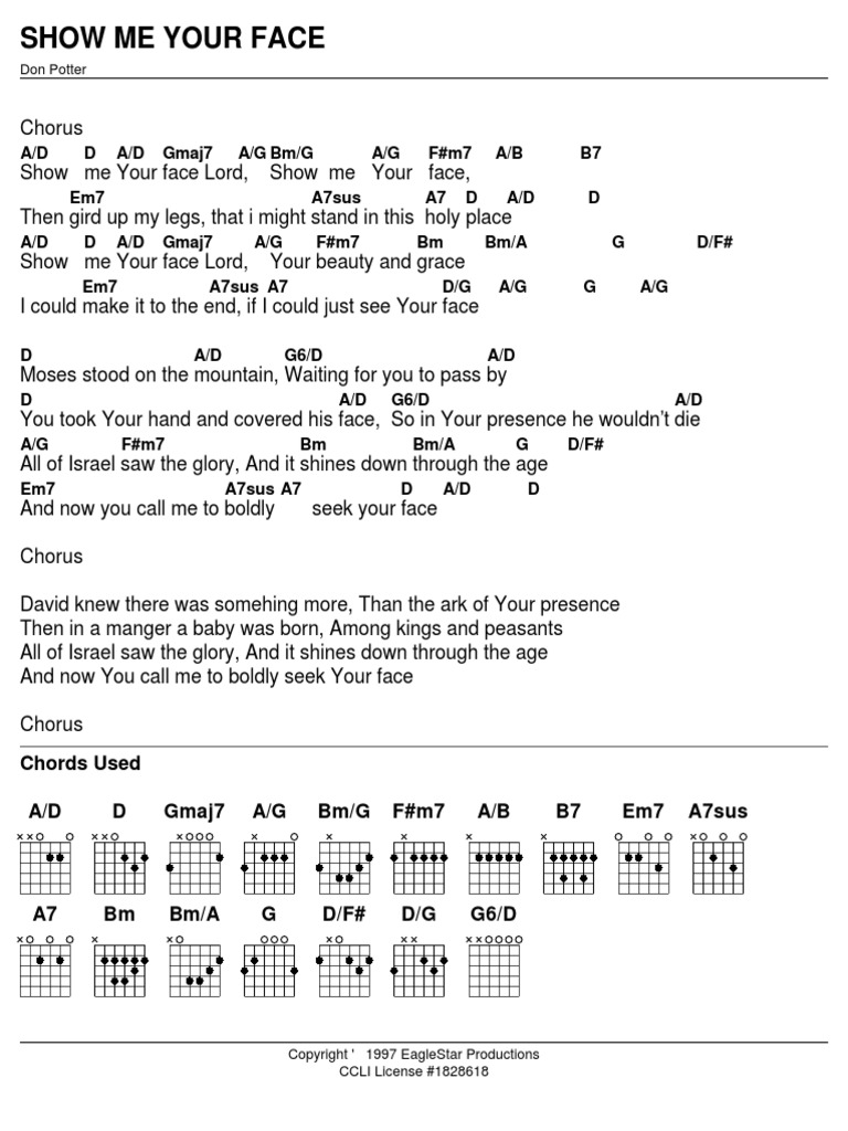 Show Me Your Face | PDF