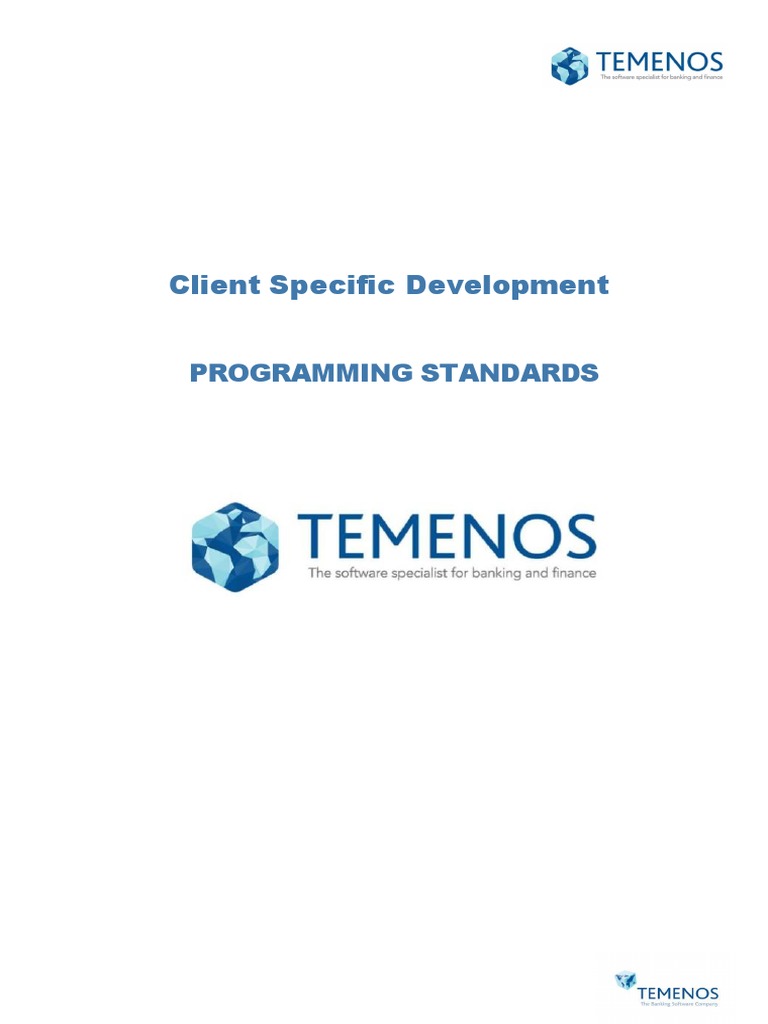 T24 Csd Programming Standards Pdf Subroutine Programming Language