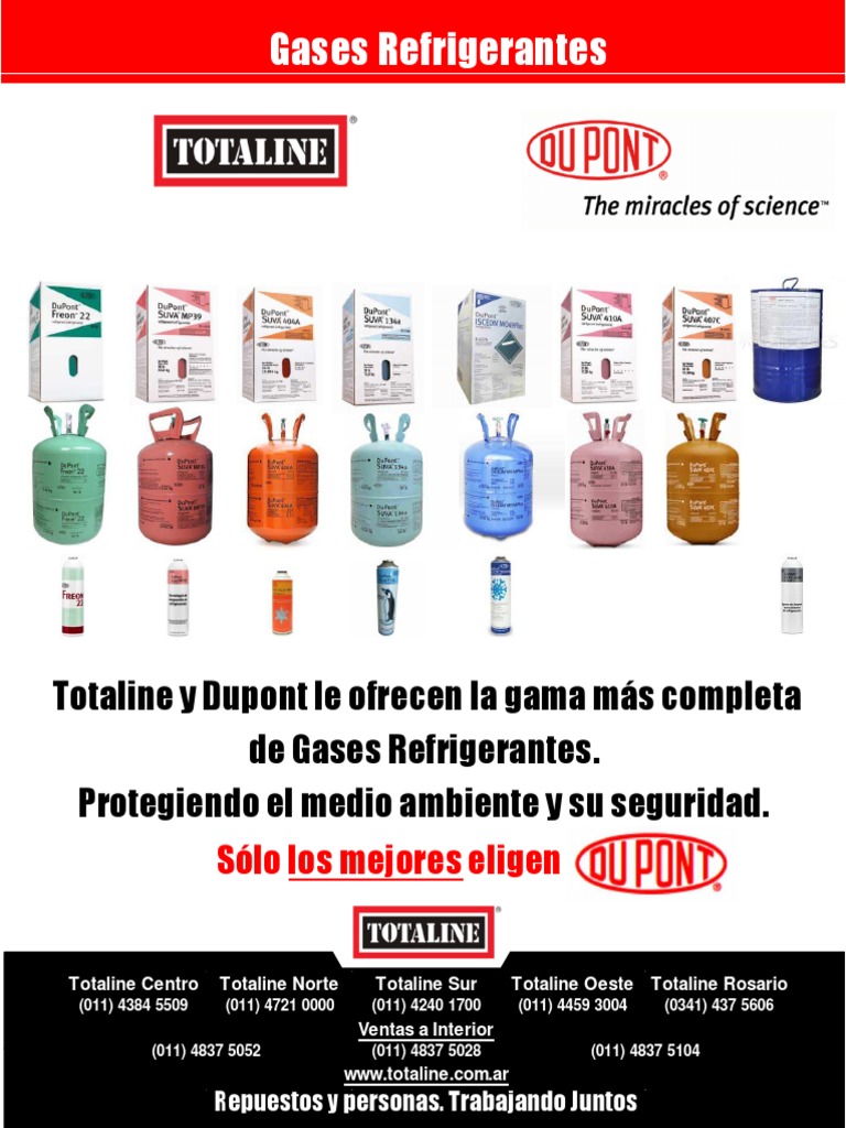 Flyer Gases Refrigerantes | PDF | Refrigeración | Aire acondicionado
