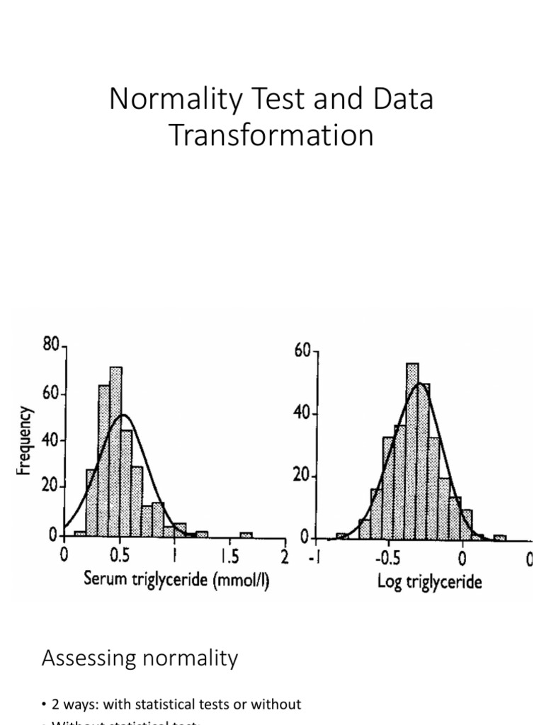 Long-Normality Test Data Transformation | PDF | Teaching Methods ...