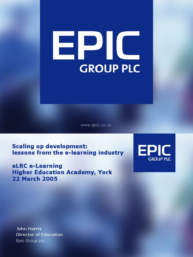 Epic | PDF | Educational Technology | Risk