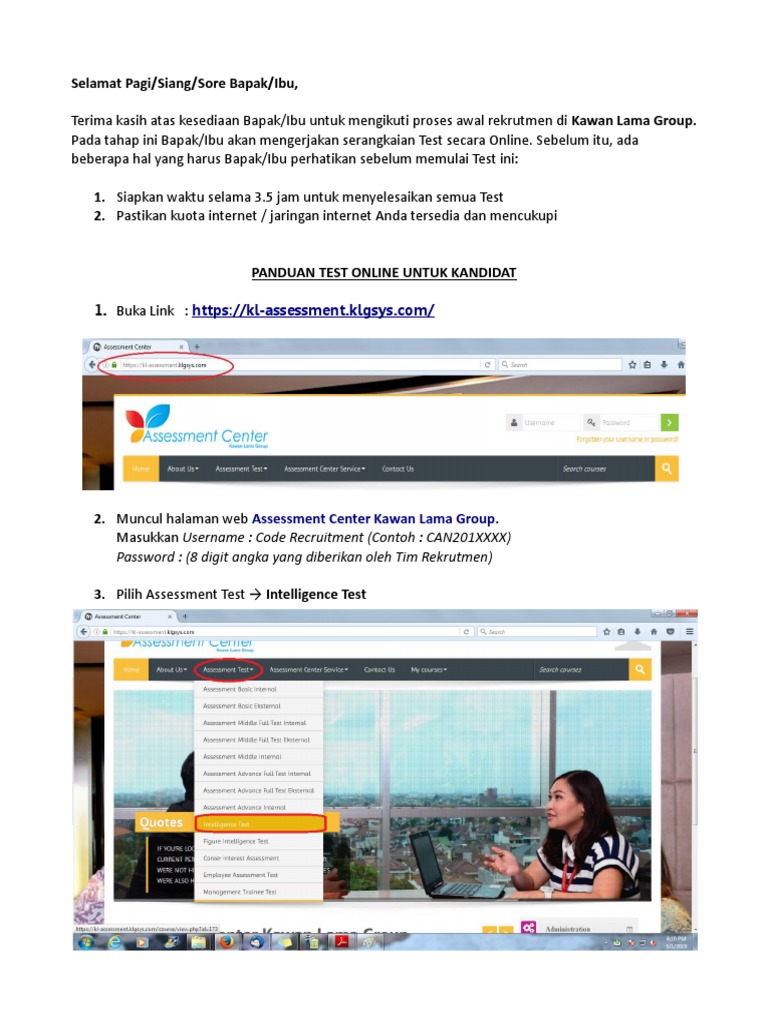 petunjukTesOnlineIntelligenceTest20190311 PDF | PDF