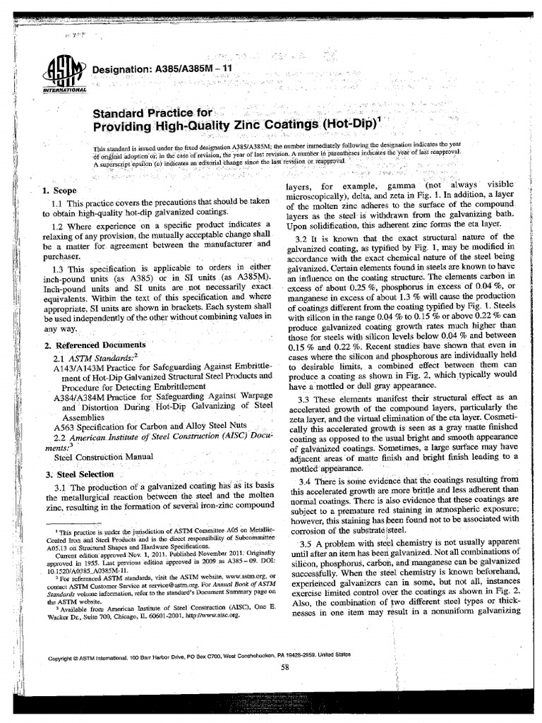 ASTM A385 - 2011 (Scallop, Notch Cutting) | PDF