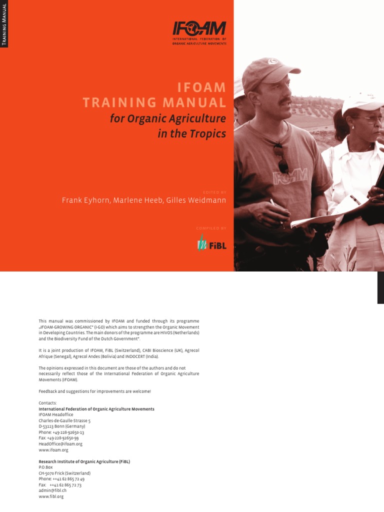 IFOAM Training MAnual | PDF | Organic Farming | Manure