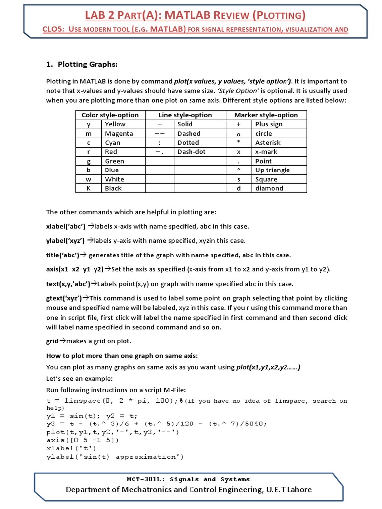 Lab 2 | PDF | Control Flow | Matrix (Mathematics)