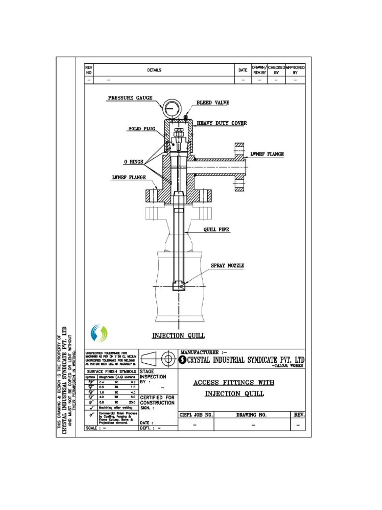 Injection Quill Sketch | PDF