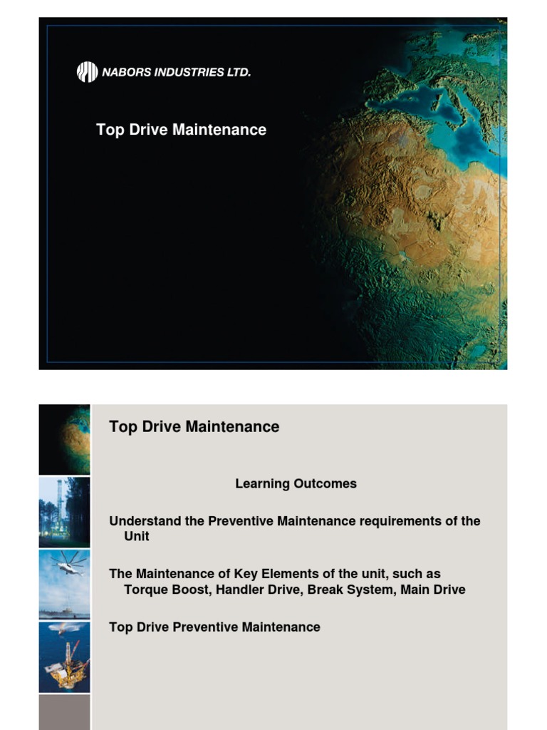 5 Top Drive Maintenance | PDF