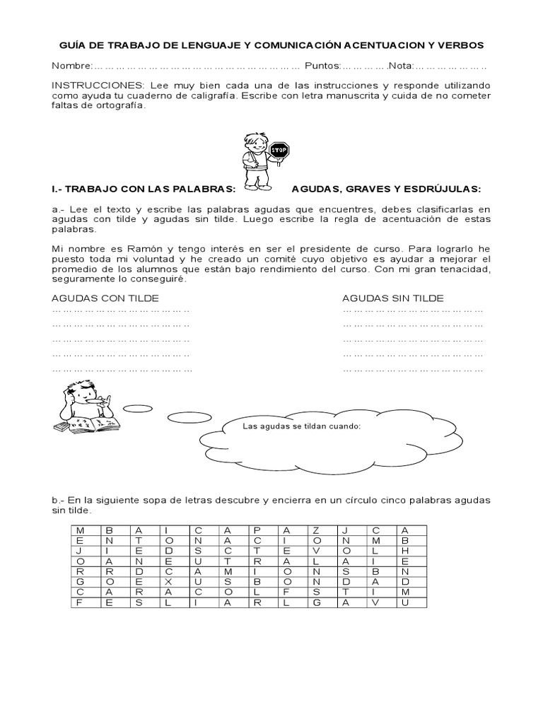 Acentuacion y Verbos | PDF | Tipología Lingüística | Gramática