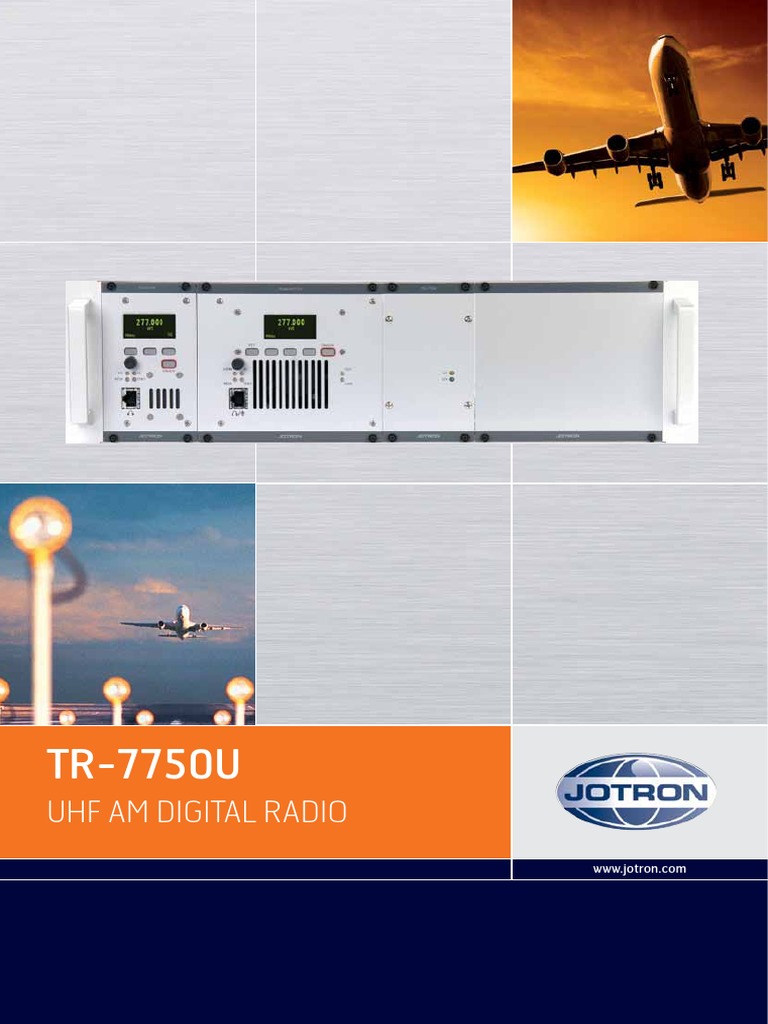 Brochure TR 7750u.pdf - Jotron | PDF | Transmitter | Radio