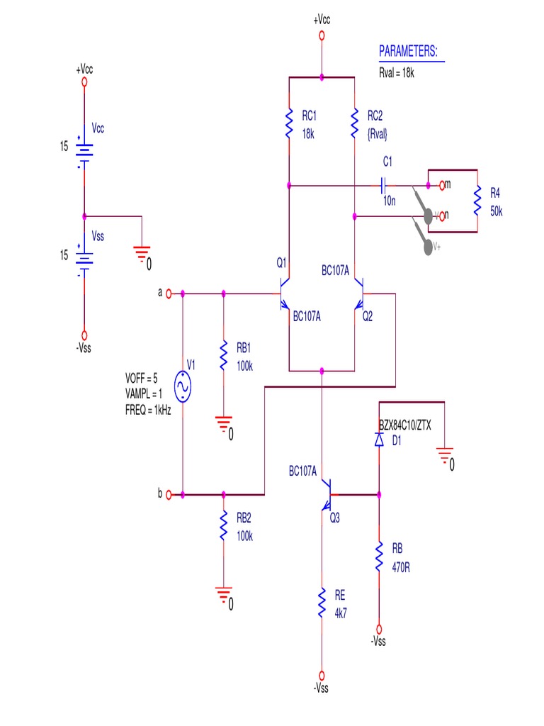 Circuit Design for BC107A Amplifier | PDF