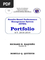 Rpms Portfolio (Deped Design) | PDF