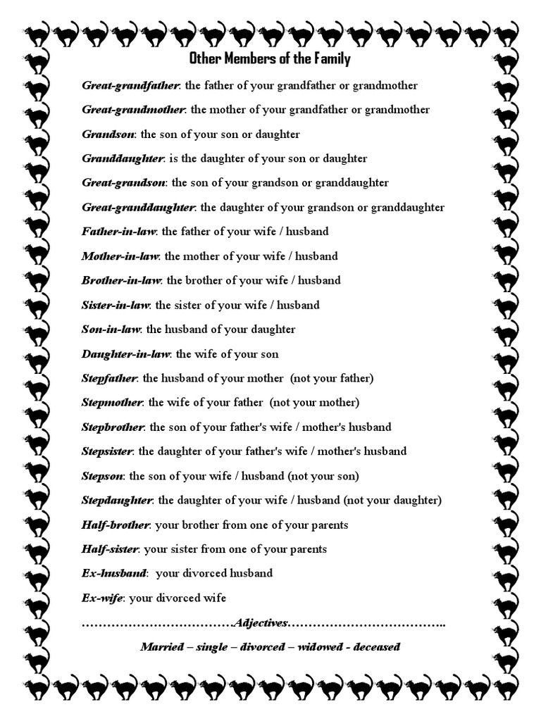 A Comprehensive Guide to Family Relationships: Defining the Degrees and ...