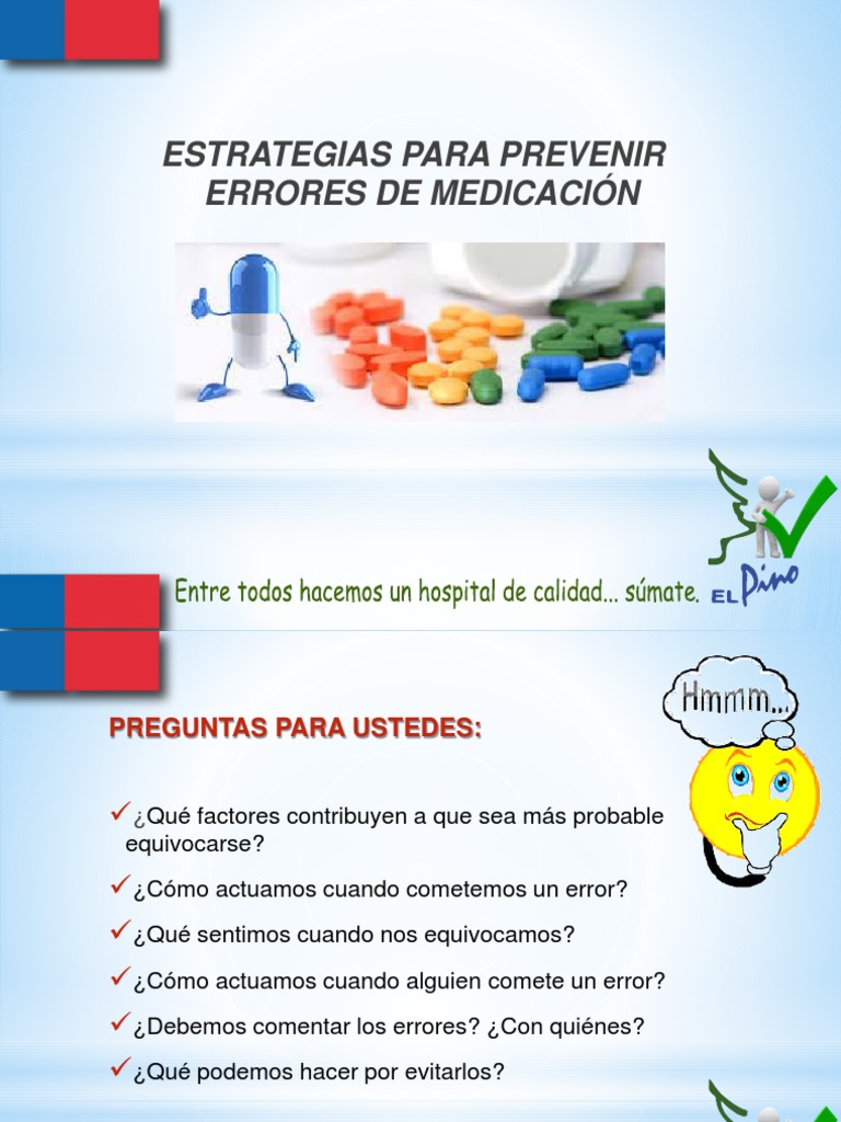 Estrategias para Prevenir Errores de Medicacion CC | PDF | Medicamentos ...