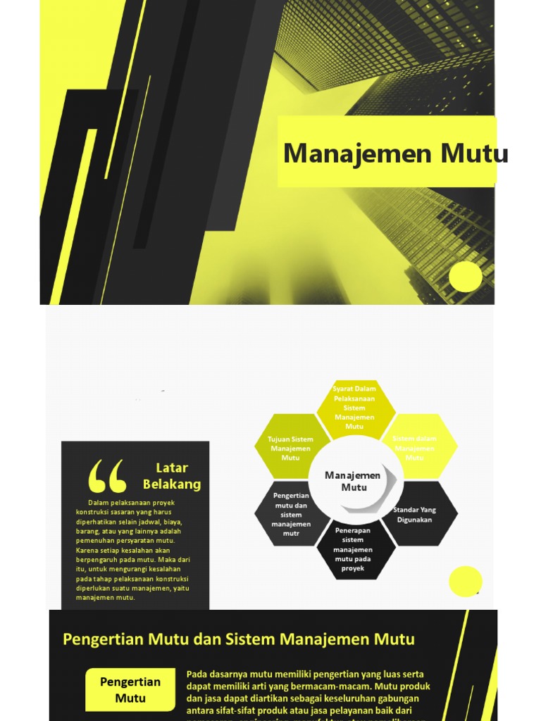 Sistem Manajemen Mutu | PDF