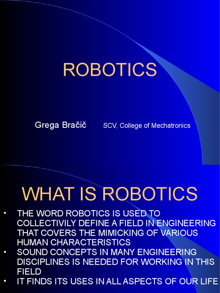PPT | PDF | Robotics | Electric Motor