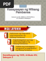 Saligang Batas (1935) Artikulo XIV Seksyon 3 | PDF