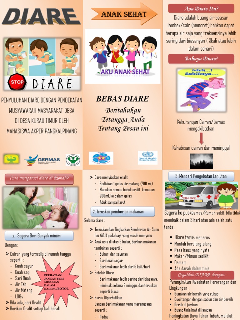 Leaflet Diare | PDF | Kesehatan Holistik