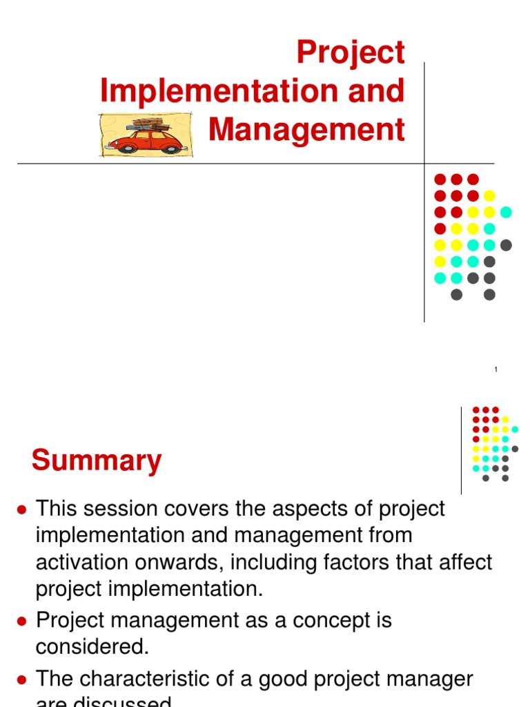 Project Implementation and Management | PDF | Project Management | Top ...