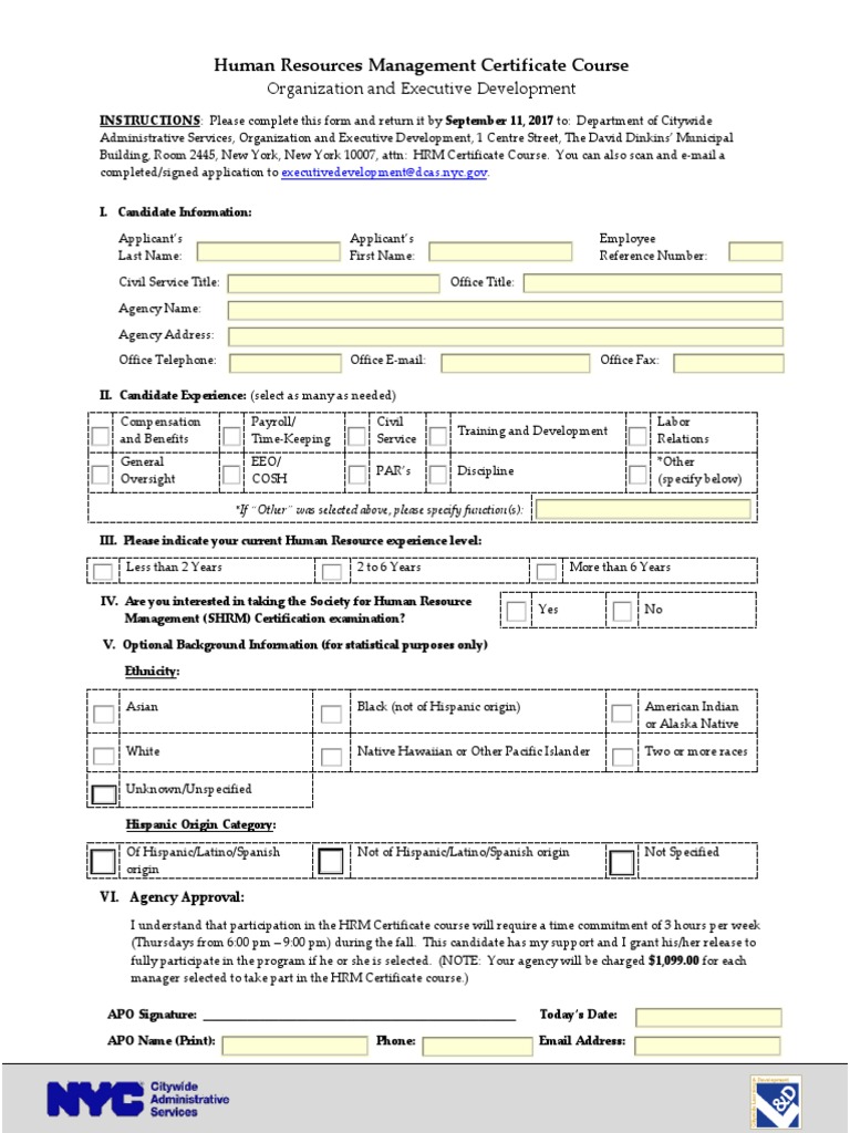 2017 HRM Application | Download Free PDF | Race And Ethnicity In The ...