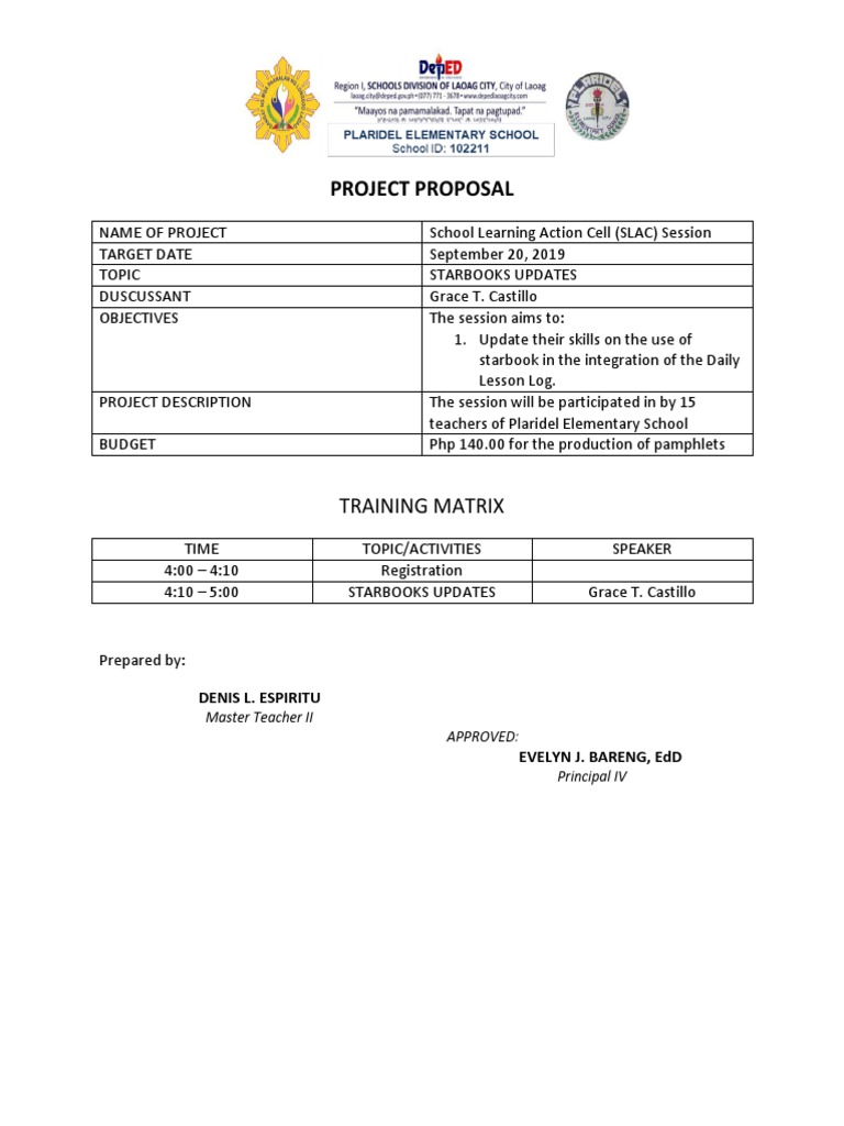 Project Proposal Slac Session Starbook Updates 2019 | PDF
