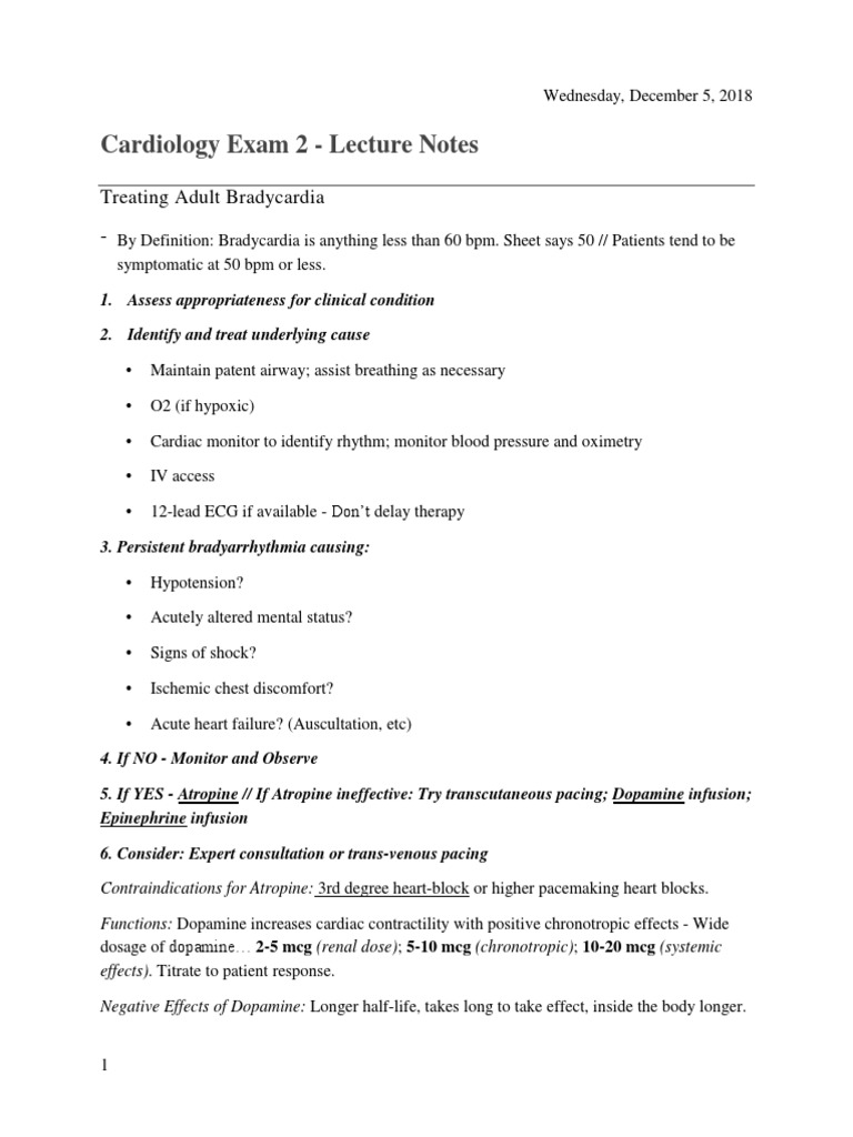 Treating Adult Bradycardia and Tachycardia | PDF | Heart | Heart Failure