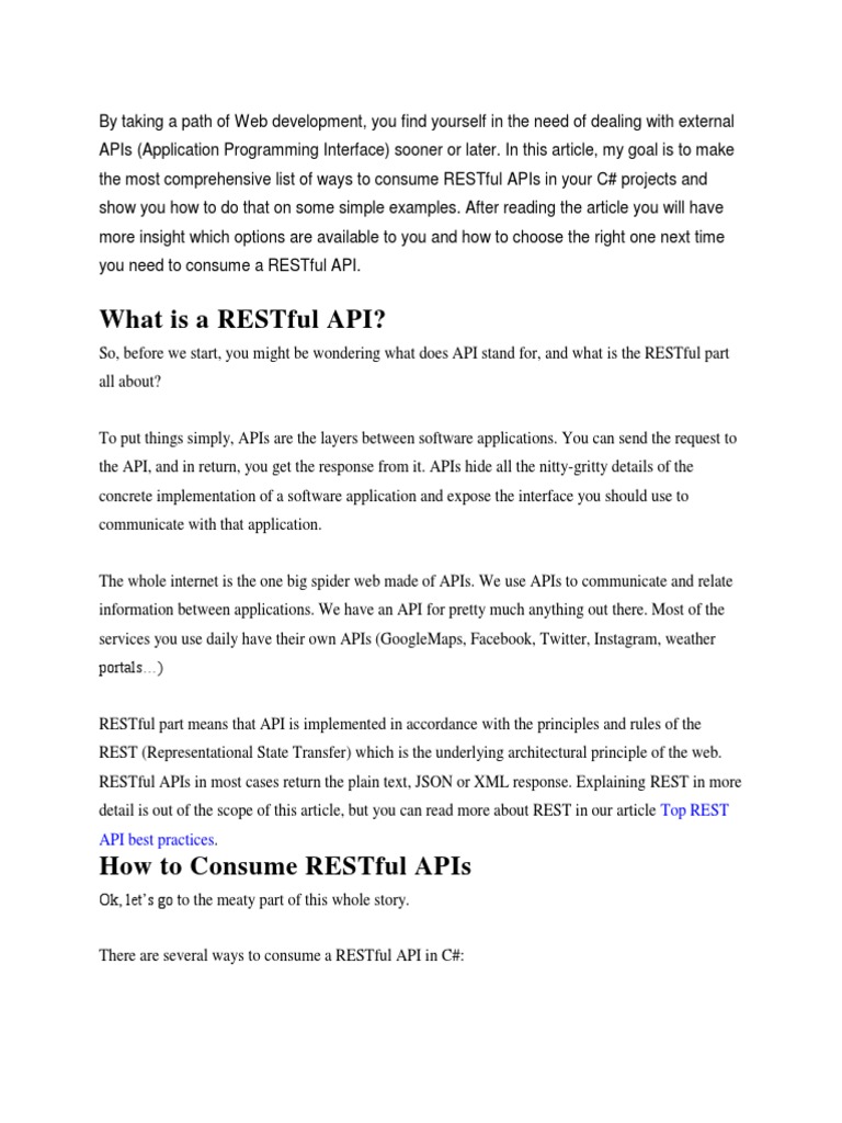 Webdevelopment | PDF | Representational State Transfer | Application Programming Interface