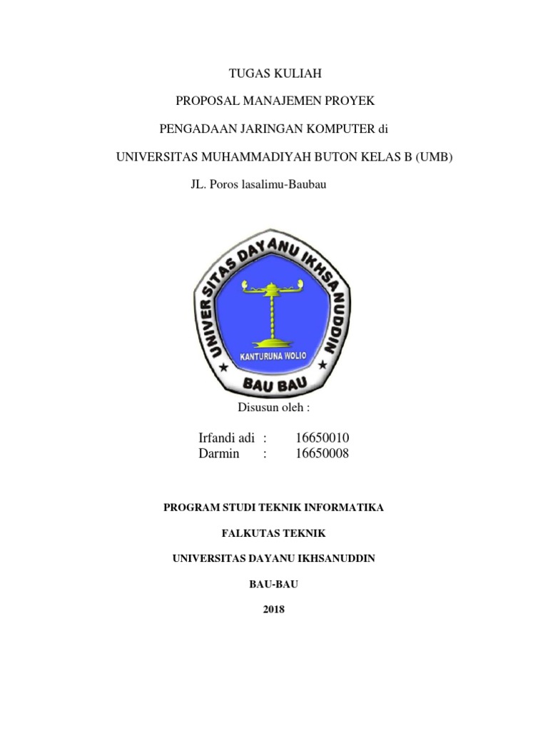 Contoh Proposal Manajemen Proyek | PDF