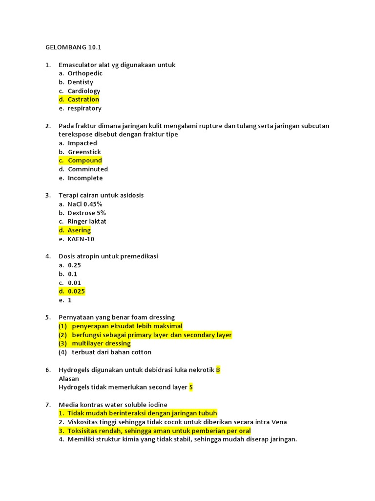 Soal Ujian Kompetensi Dokter | PDF