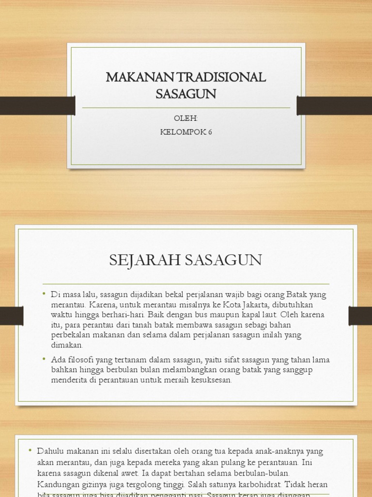 Sasagun | PDF | Memasak, Makanan, & Anggur