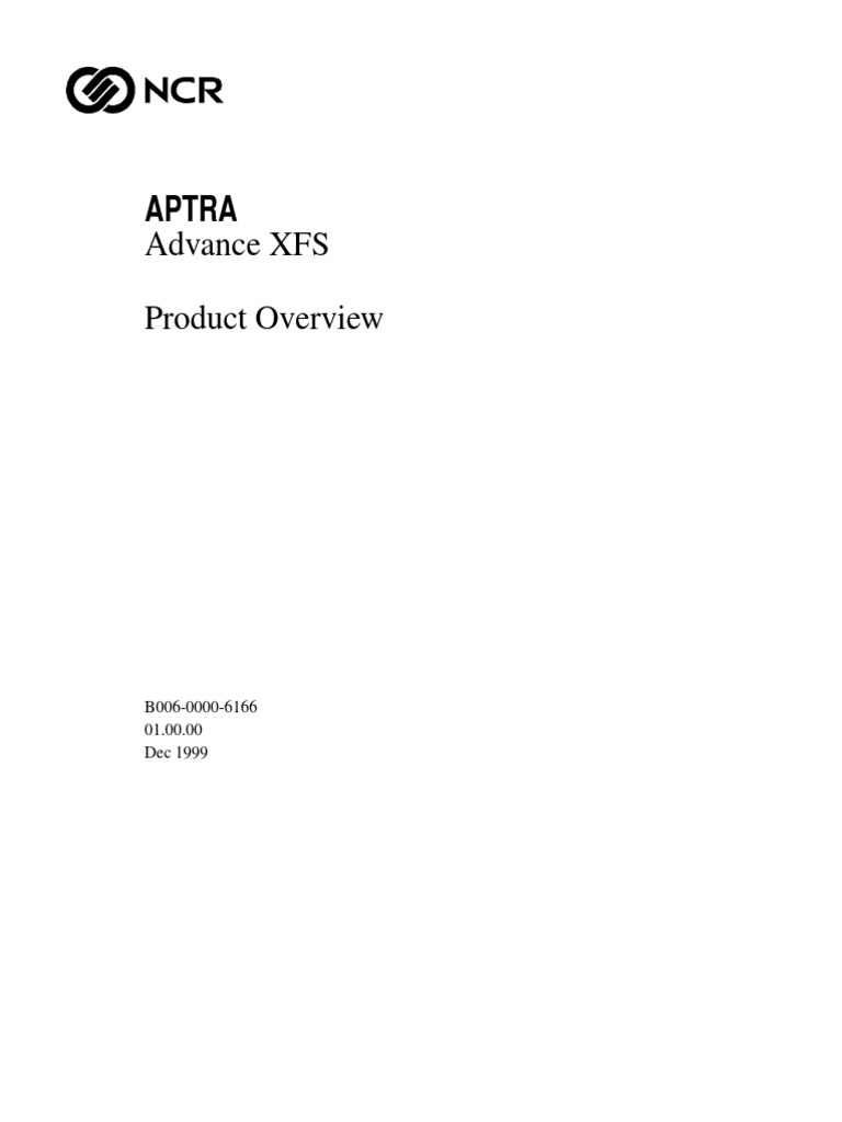 Aptra: Advance XFS Product Overview | PDF | Operating System ...