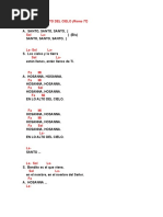 Santo Jesed Letra y Acordes | PDF