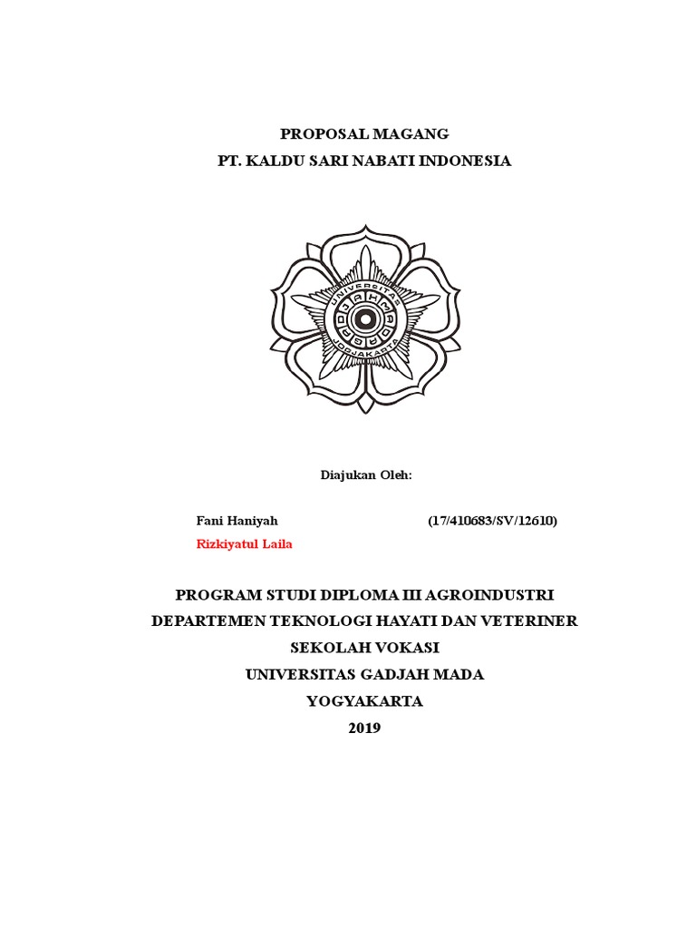 Contoh Proposal Magang | PDF