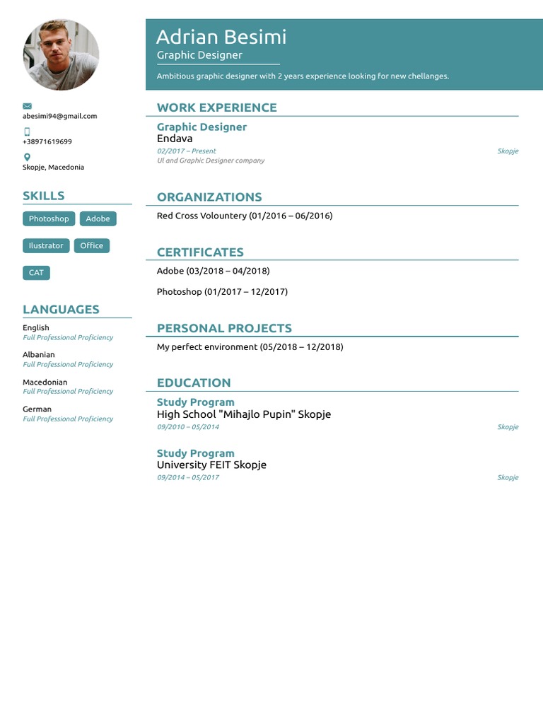 Adrian's Resume PDF | PDF