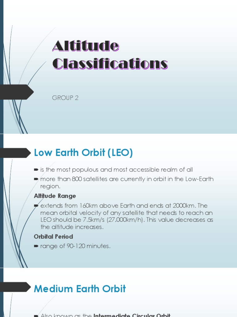 Altitude Classifications | PDF