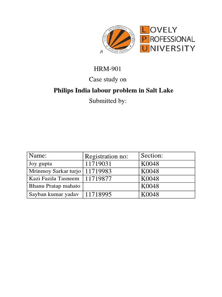HRM Case Study | PDF | Philips | Business