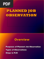 Planned task Observation Procedure | PDF | Safety | Risk