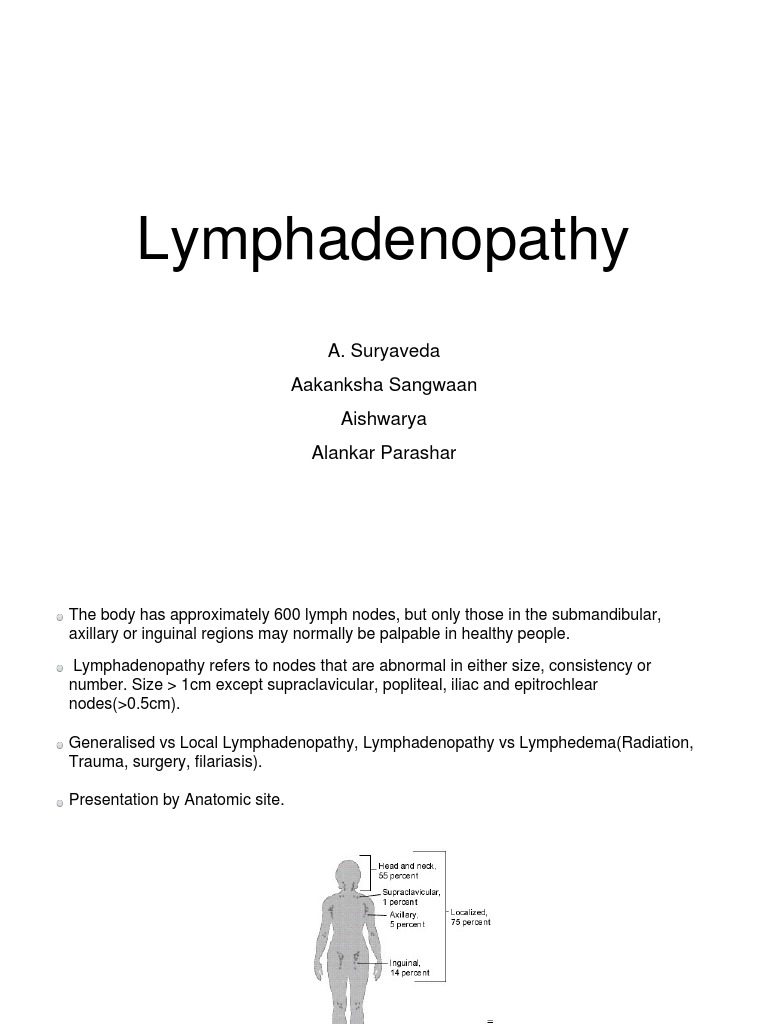 Understanding Lymphadenopathy Causes | PDF | Lymphatic System | Lymph Node