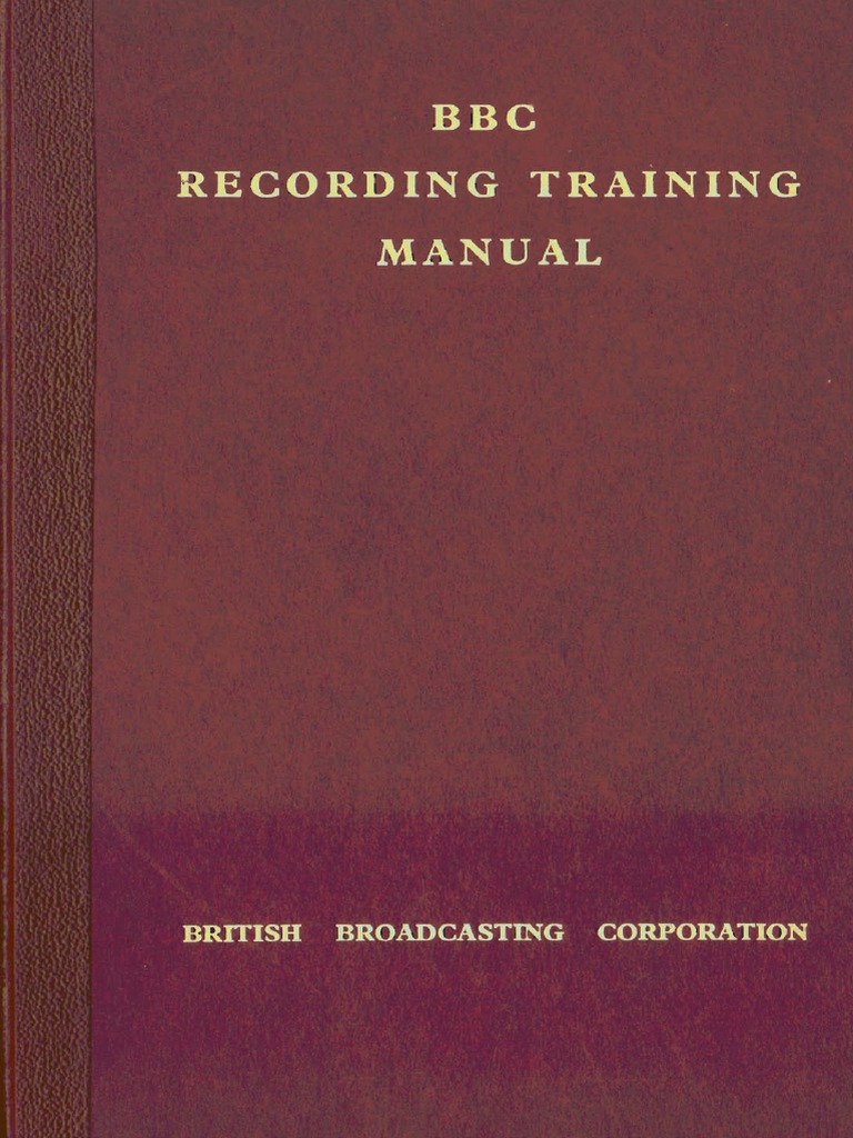 BBC Recording Training Manual | PDF | Distortion | Amplifier