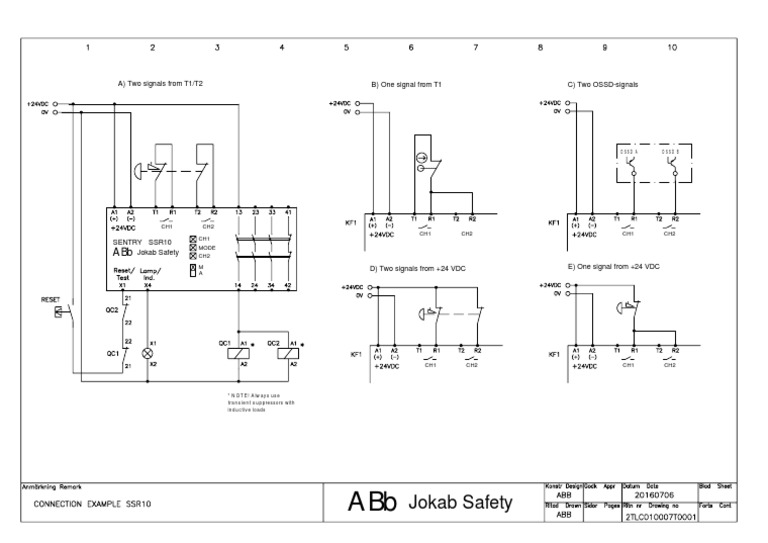 ABB Jokab Safety SSR10 Guide | PDF