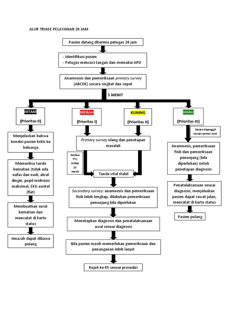 Alur Triase Pelayanan Medis 24 Jam | PDF