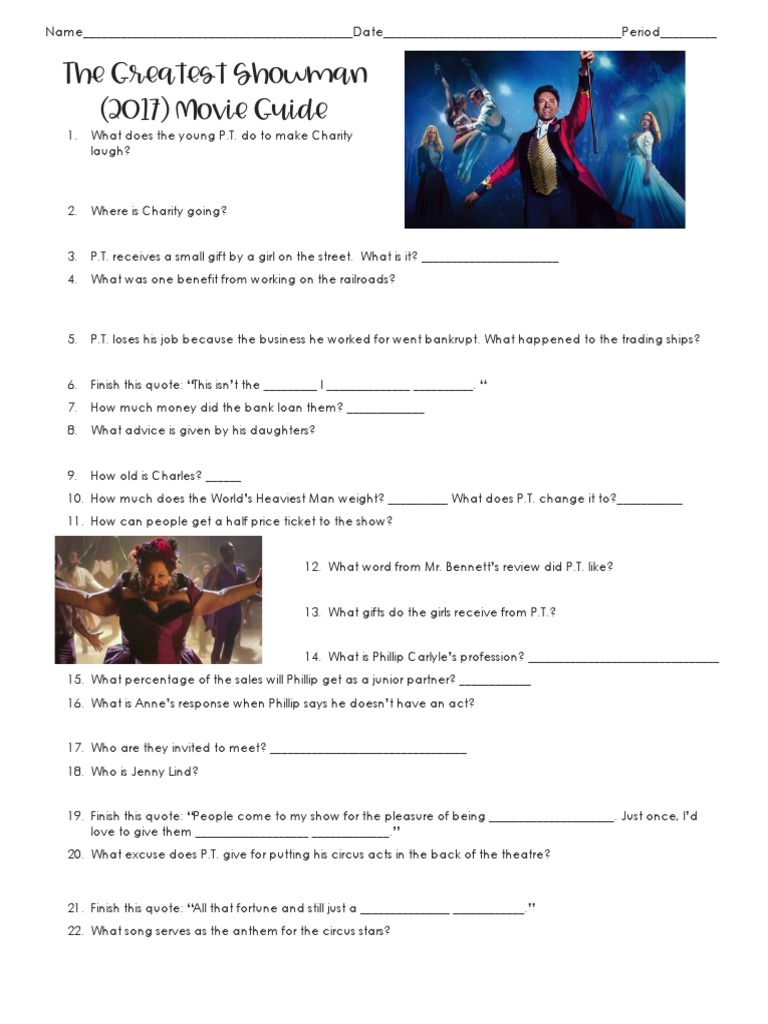 The Greatest Showman Movie Guide | PDF | Art
