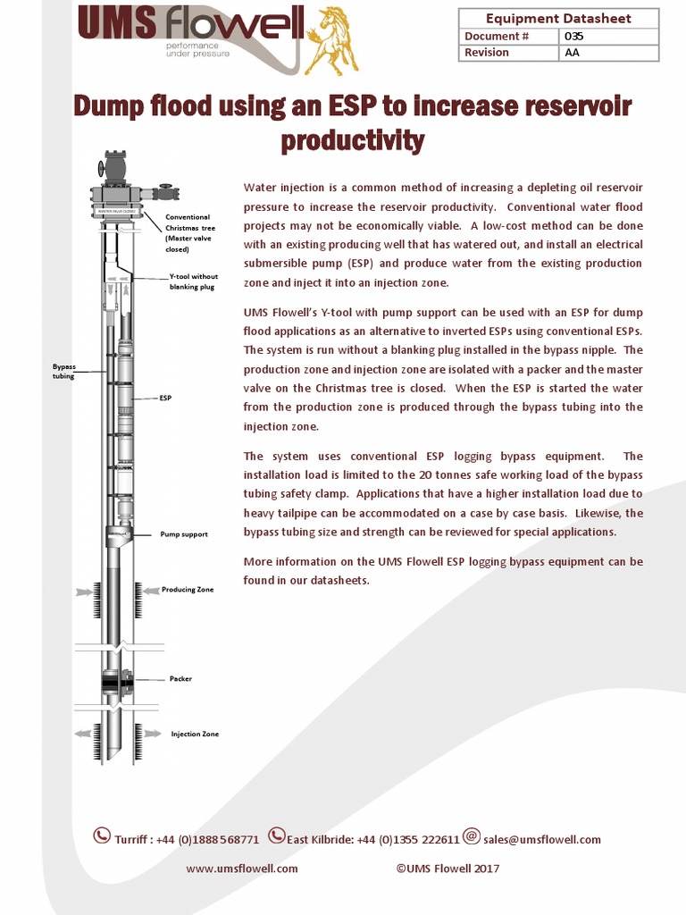 Dump Flood Using An ESP To Increase Reservoir Productivity: Document ...