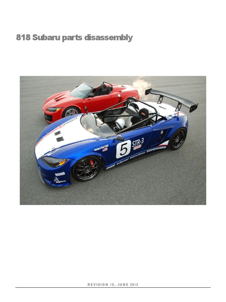 818 Manual Disassembly | PDF | Steering | Axle