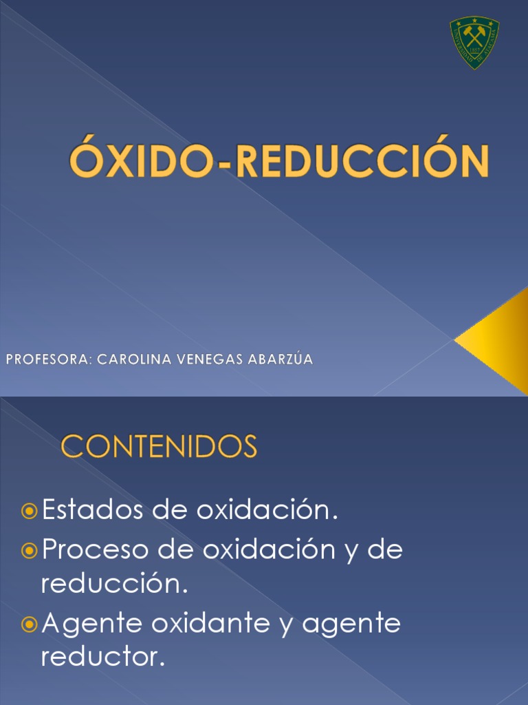 Presentación Redox | PDF | Redox | Procesos industriales