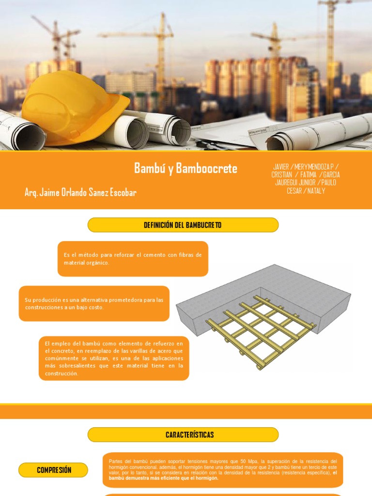 Bamboocrete: Innovación en Construcción | PDF | Tallo de la planta ...