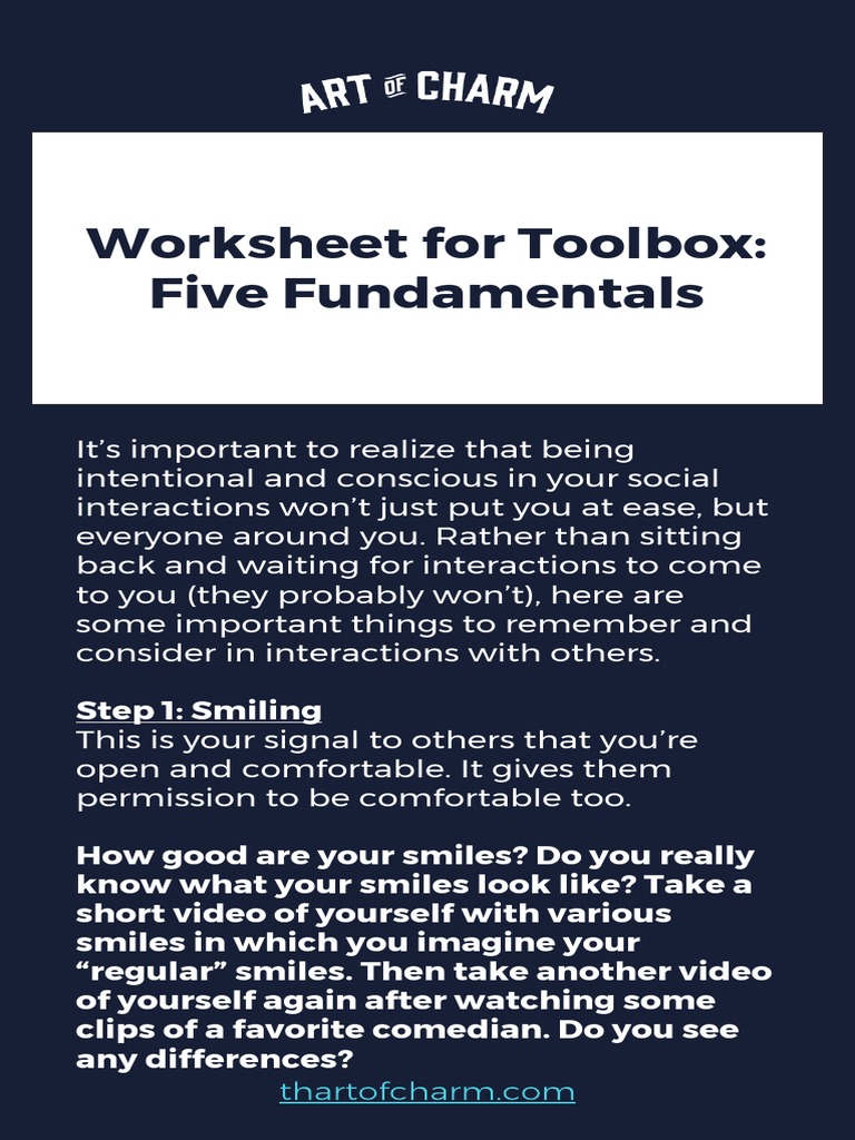 Five Fundamentals PDF | PDF | Body Language | Entrepreneurship